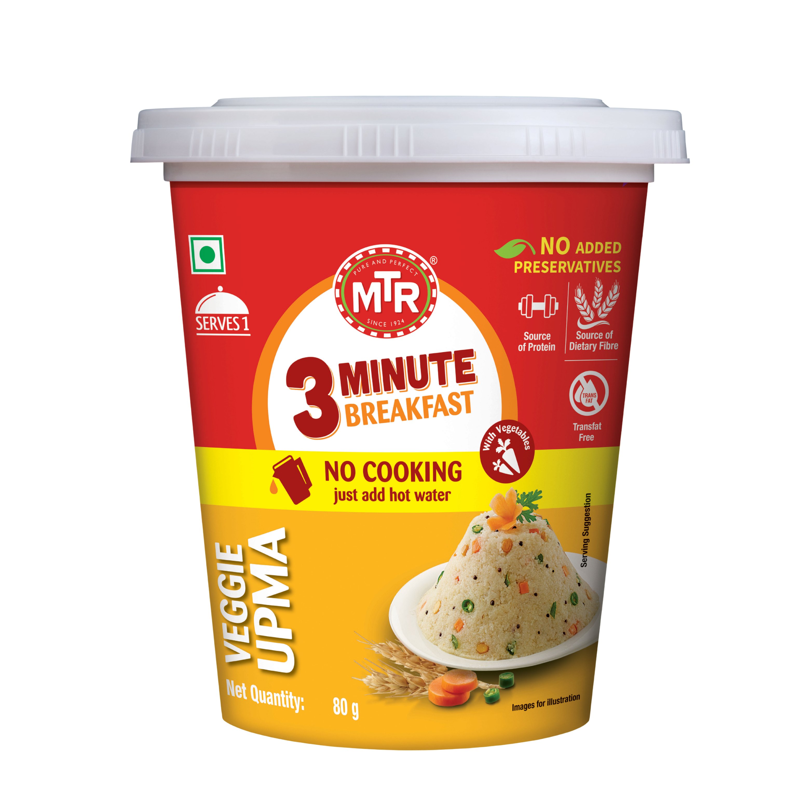 MTR 3 Minute Veggie Upma Cup – Orkla India