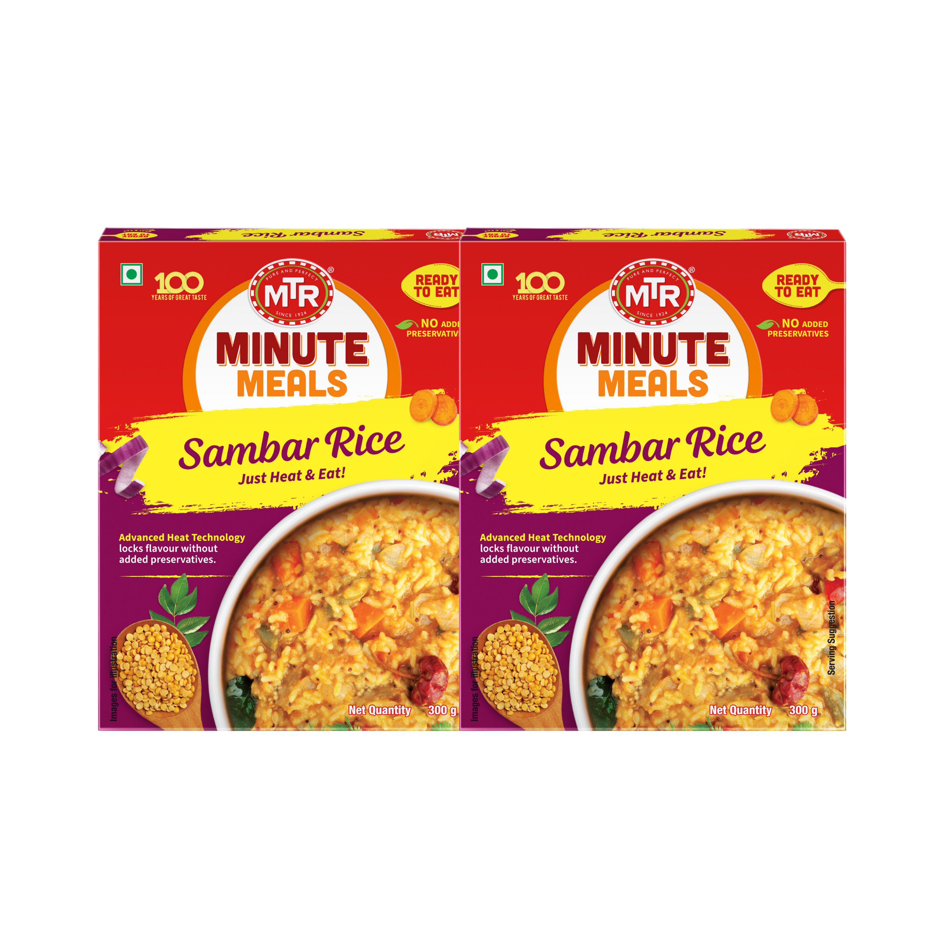 MTR Ready to Eat Sambar Rice (Pack of 2) – Orkla India
